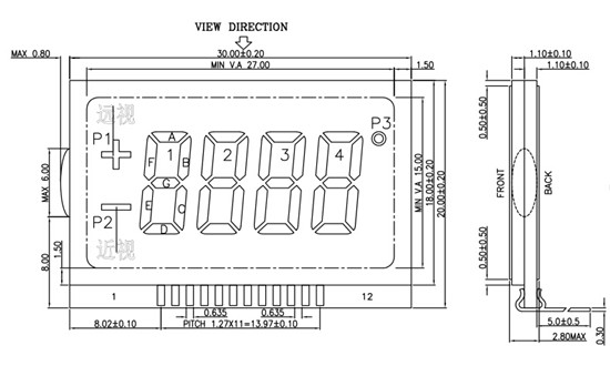 Segment Lcd Custom Size Lcd Display Screen Small Size Lcd Pin